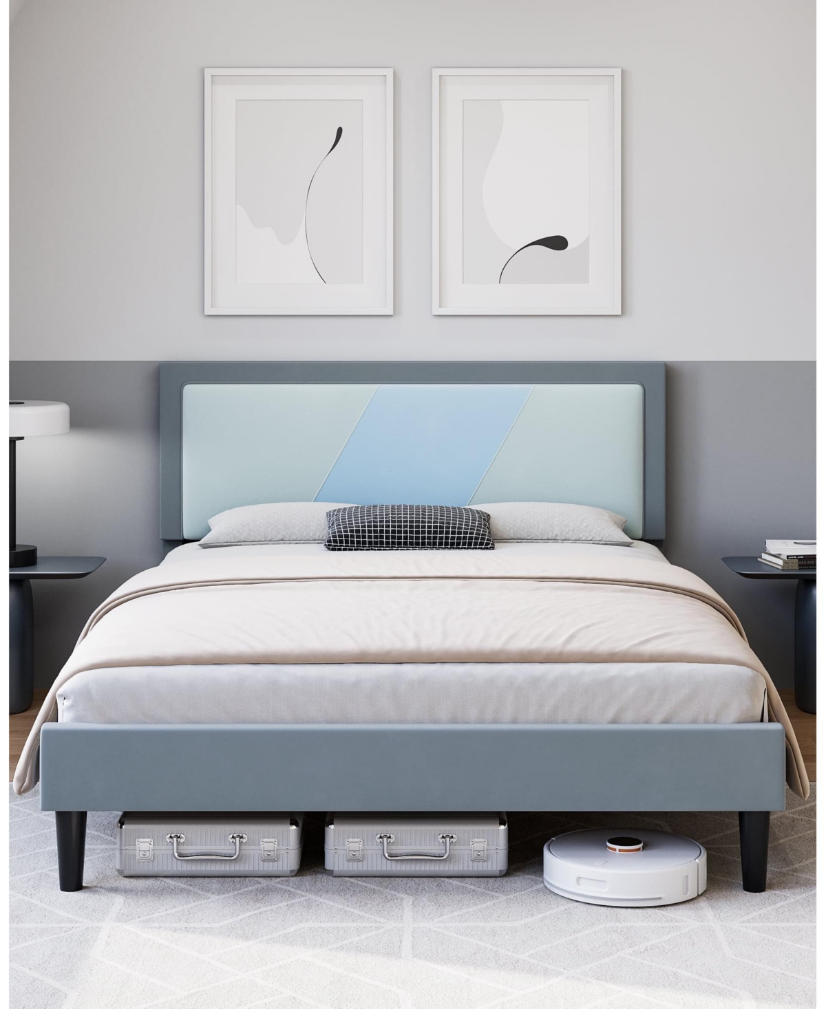 Click here for gaomon Full Size Triple Panel Platform Bed Frame M... prices