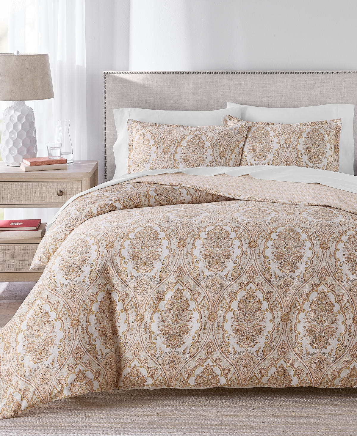Click here for Charter Club Sofia Damask 3-Pc. Duvet Cover Set  F... prices