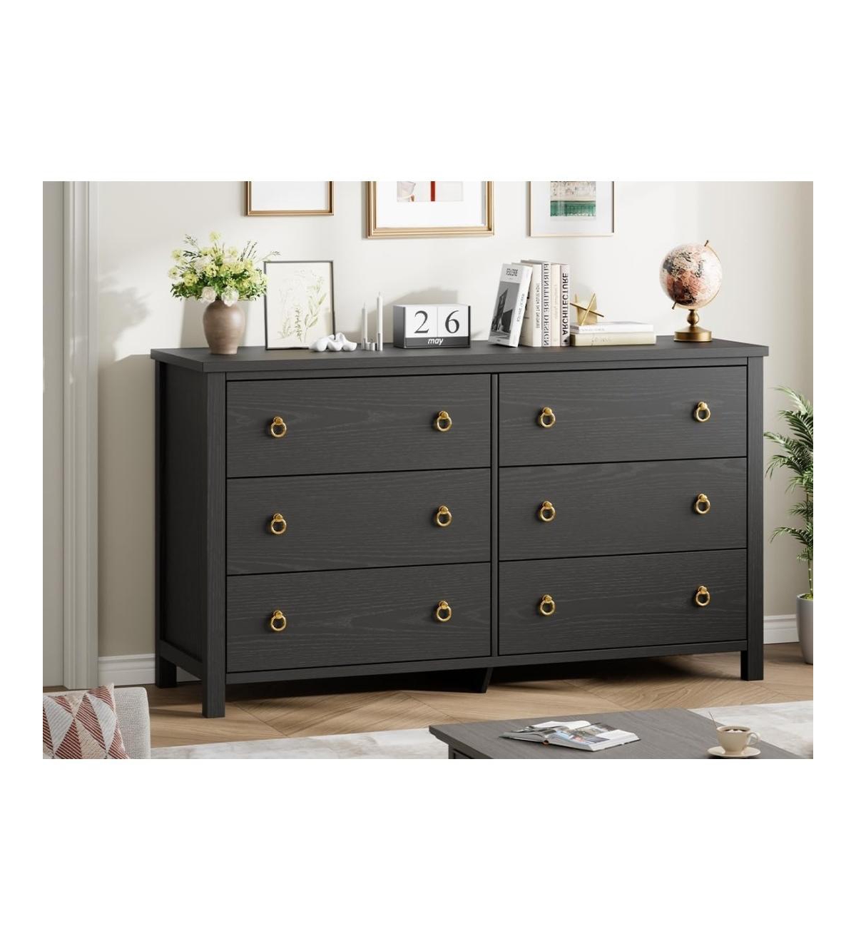 Click here for gaomon Dresser for Bedroom with 6 Drawers  47inch... prices
