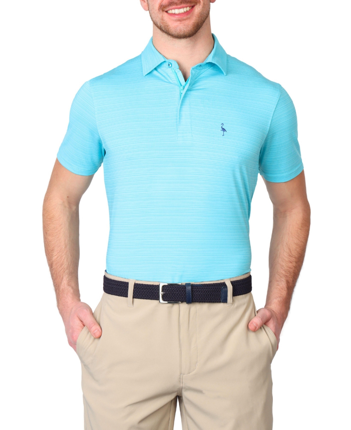 Click here for Tailorbyrd Mens Yarn Dye Stripe Performance Polo w... prices