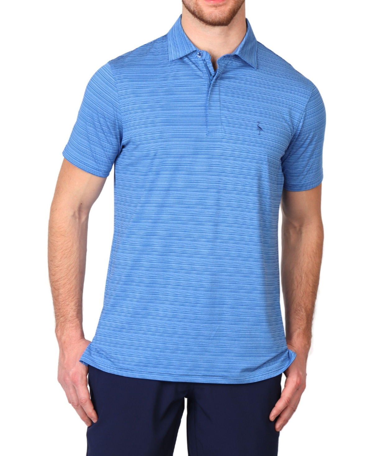 Click here for Tailorbyrd Mens Yarn Dye Stripe Performance Polo w... prices