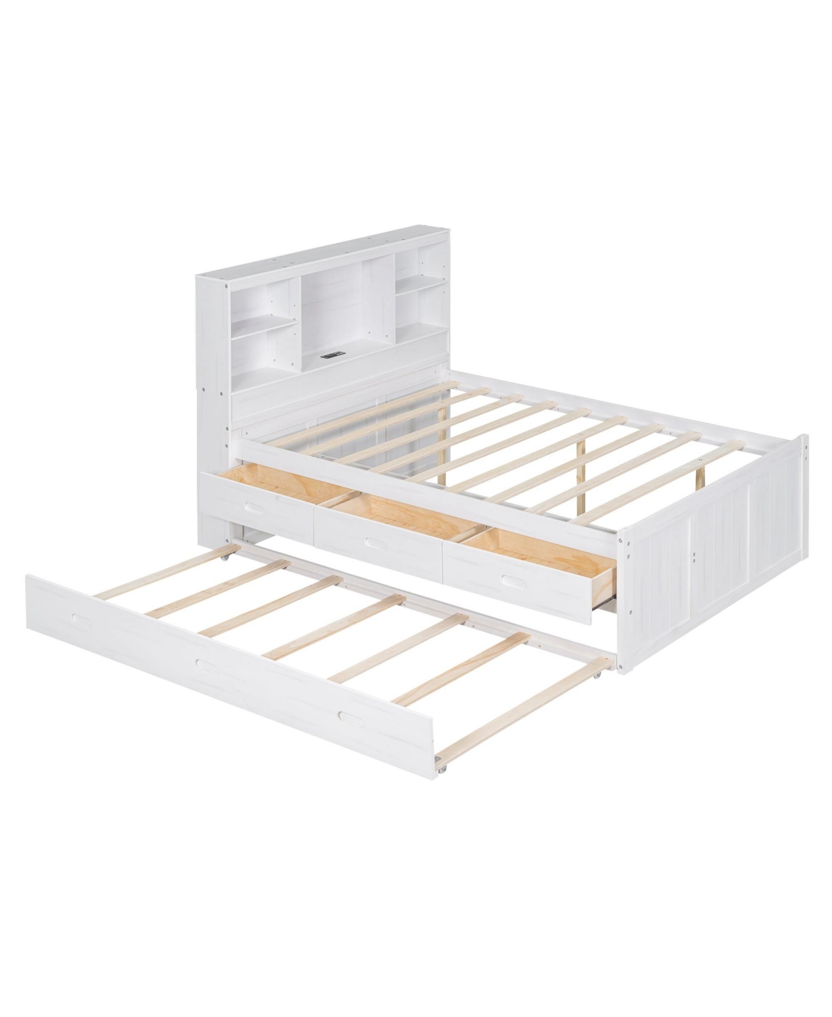 Click here for Boyel Living Full Platform Bed w/ Storage Headboar... prices