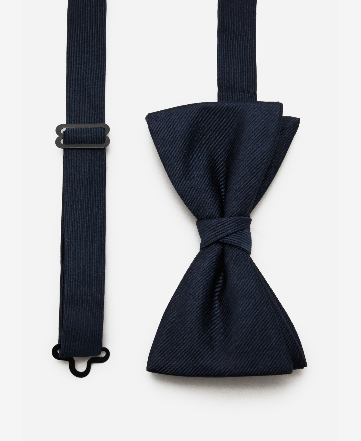 Click here for Mango Mens Microstructure Classic Bow Tie - Navy prices