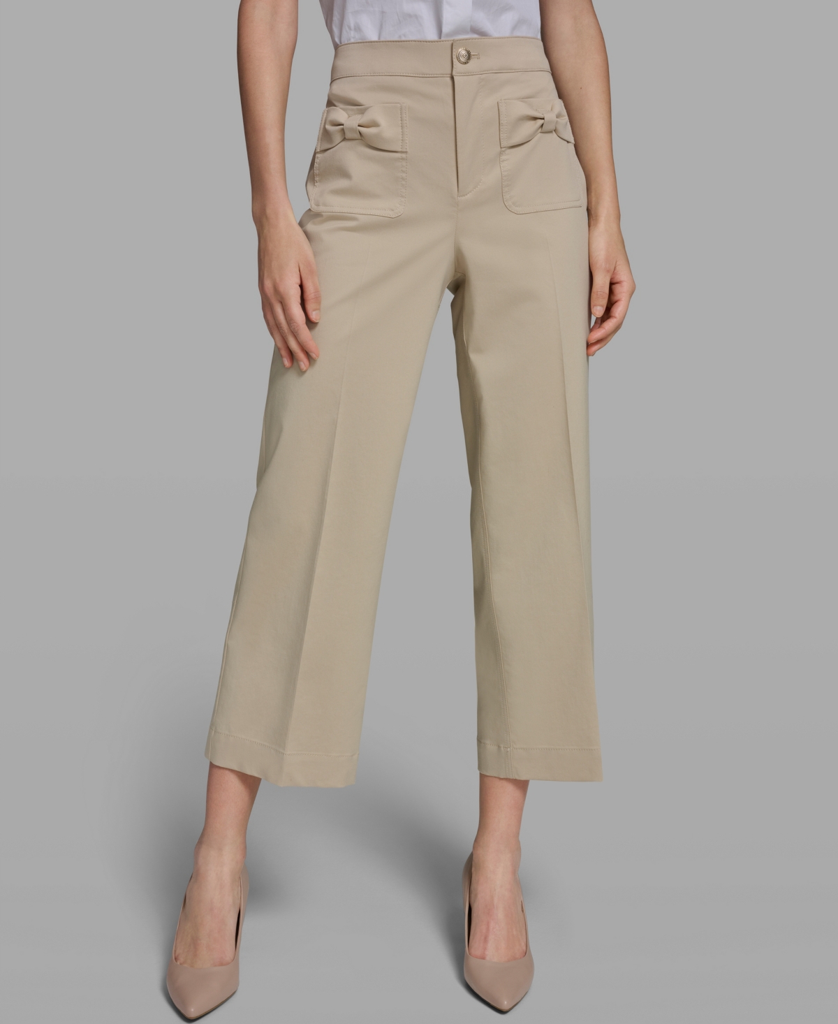 Click here for Karl Lagerfeld Paris Womens Straight Bow Pocket Pa... prices