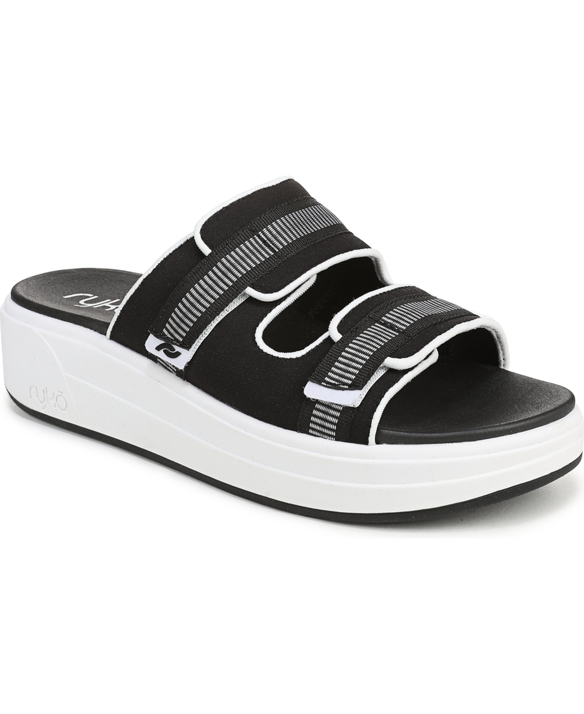 Click here for Ryka Womens Viv Slide Sandals - Black Fabric prices