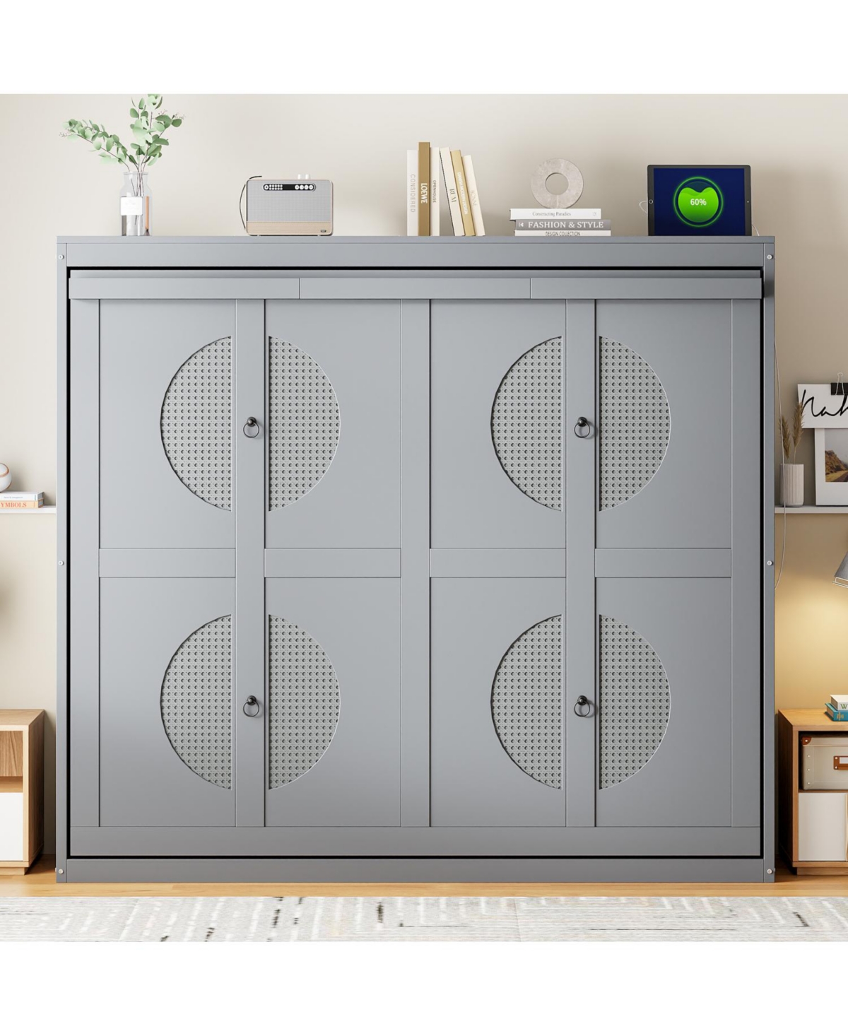 Click here for Streamdale Furniture Murphy Bed Wall Bed - Gray prices