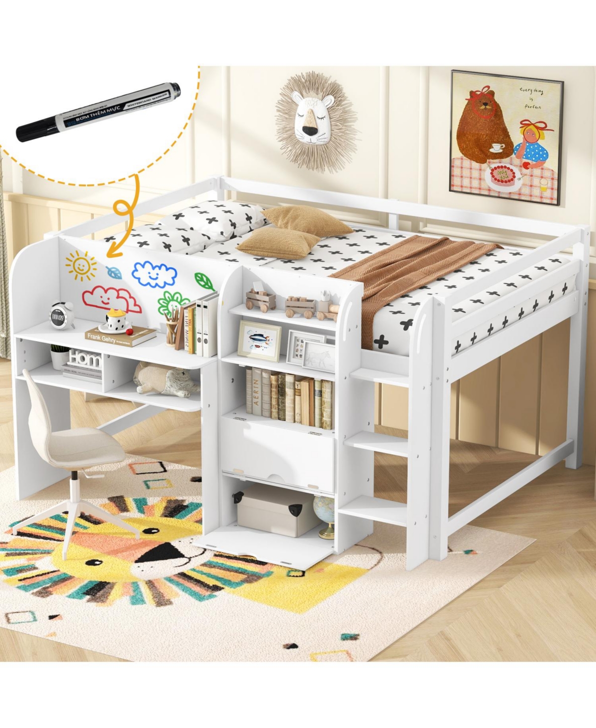 Click here for Streamdale Furniture Streamdale Low Loft Bed with... prices