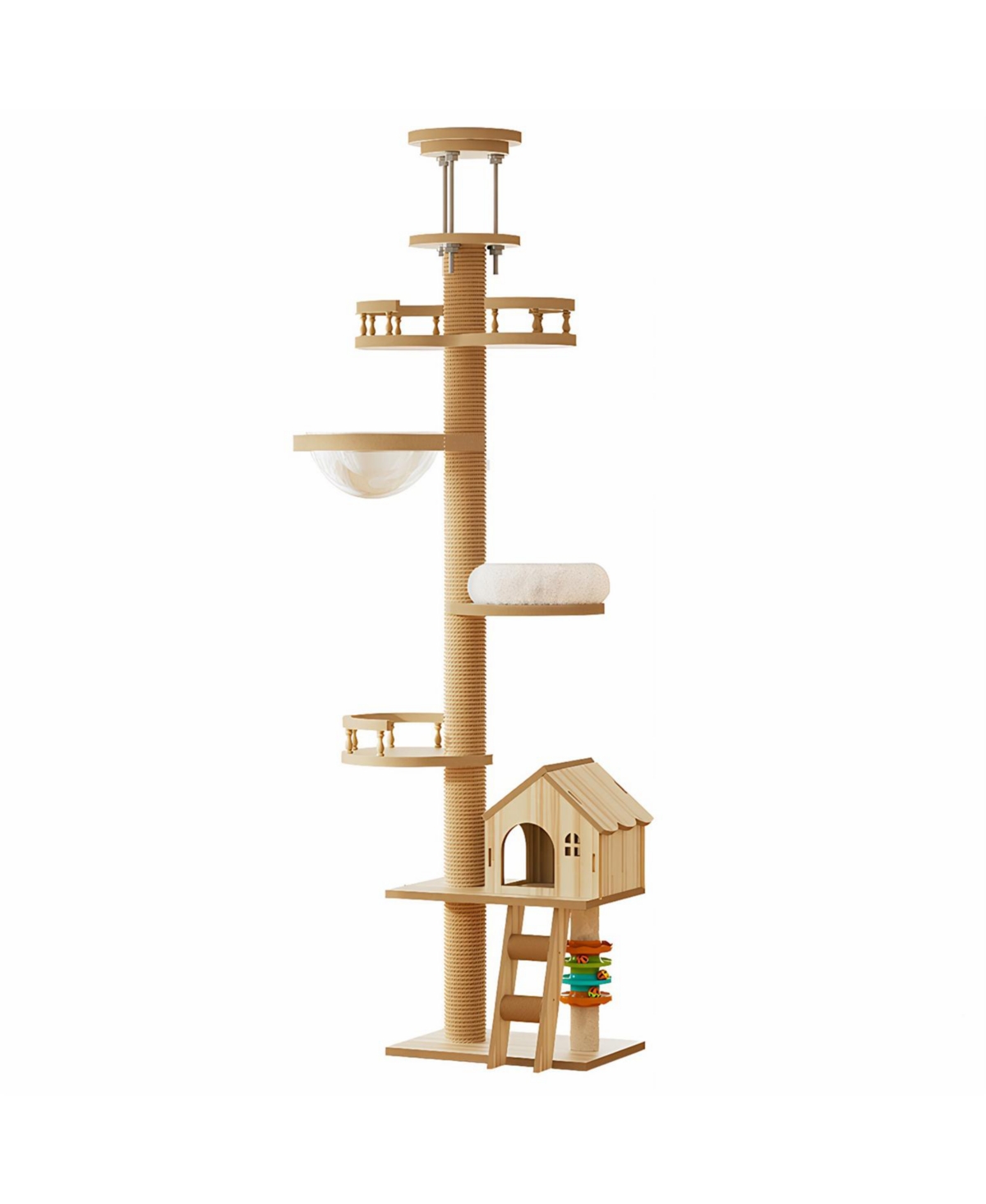 Click here for Aostirmotor Adjustable 98-110 Inch Cat Tree with S... prices