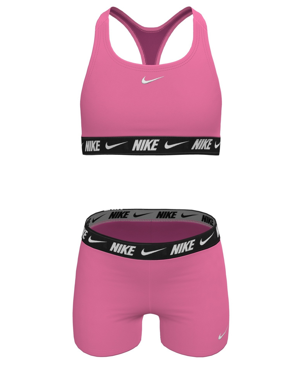 Click here for Nike Girls 7-16 Racerback Swim Bikini Top and Shor... prices