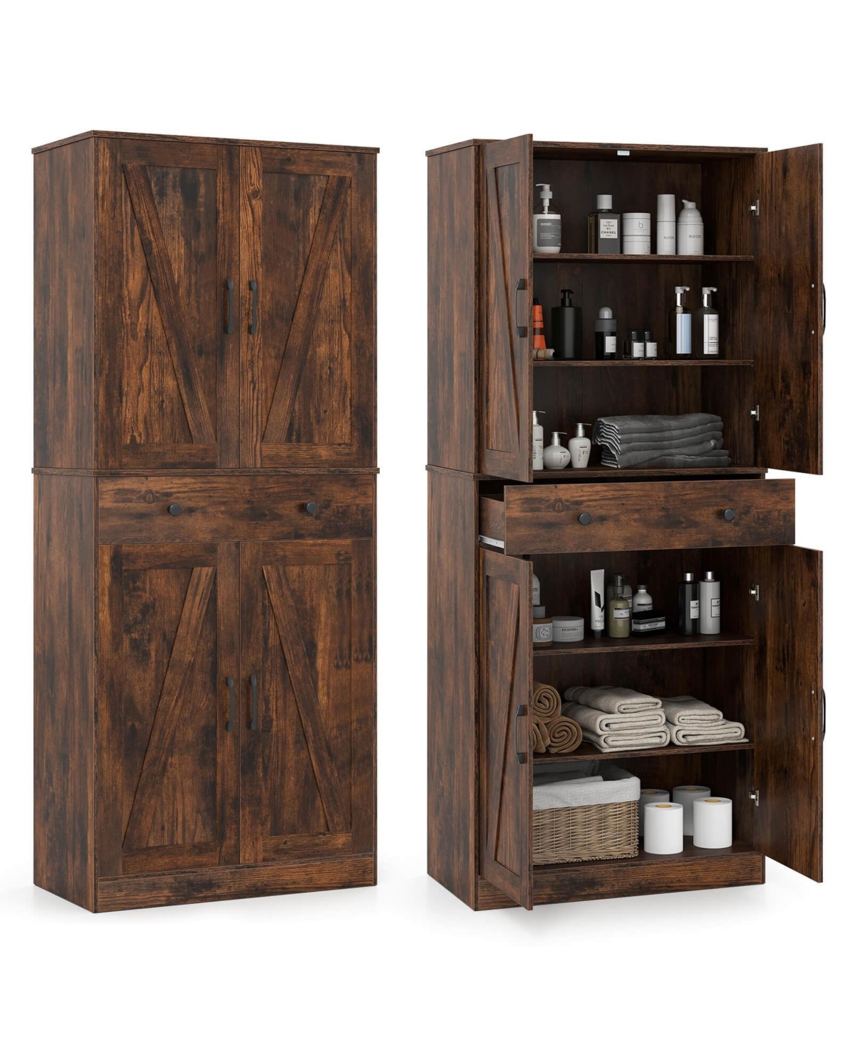 Click here for Costway 72" Tall Kitchen Pantry Modern Farmho... prices