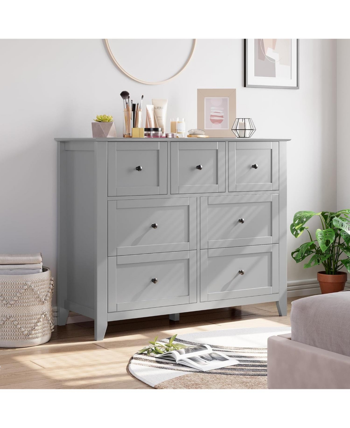 Click here for gaomon 7-Drawer Modern Wood Organizer Dresser  Amp... prices