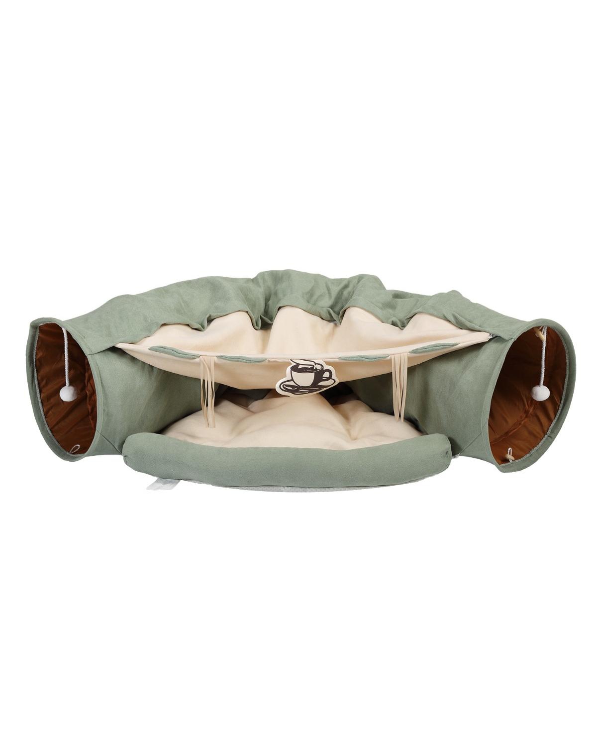 Click here for Aostirmotor Cats Telescopic Tunnel Cushioned Bed i... prices