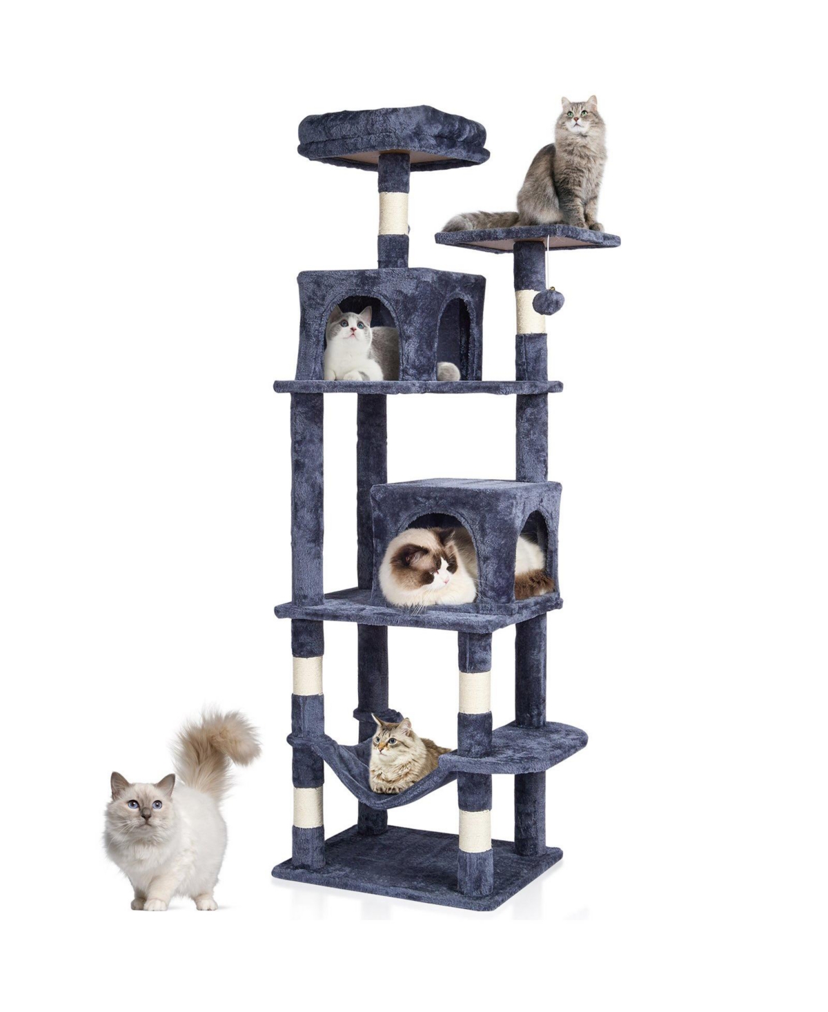 Click here for Cozito 63" Multi-Level Cat Tree with 2 Condos... prices