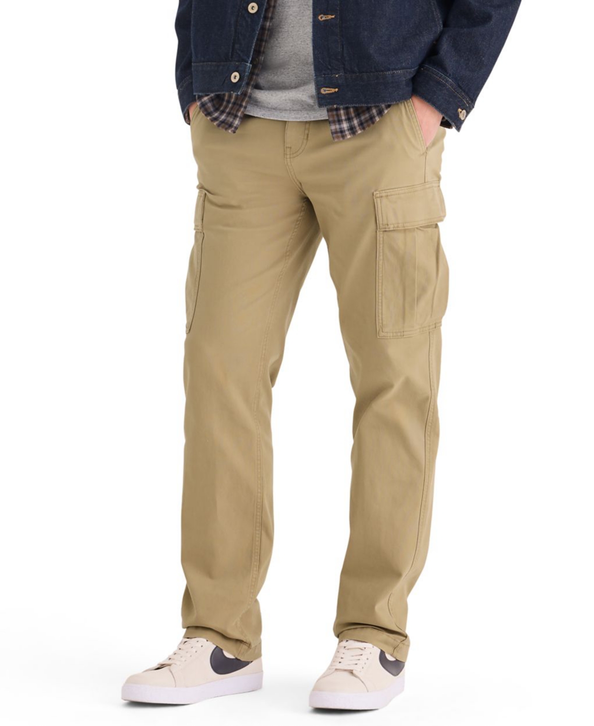Click here for Dockers Mens Utility Straight-Fit Cargo Pants - Be... prices