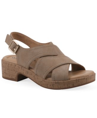 Cliffs by White Mountain Women's Finlee Block Heel Sandals - Macy's