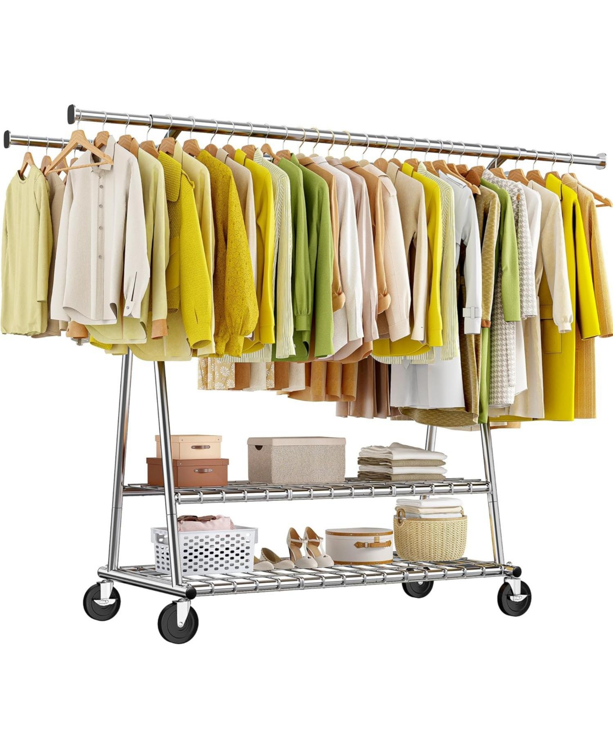 Click here for Raybee 78" W Heavy Duty Clothes Rack Loads 63... prices