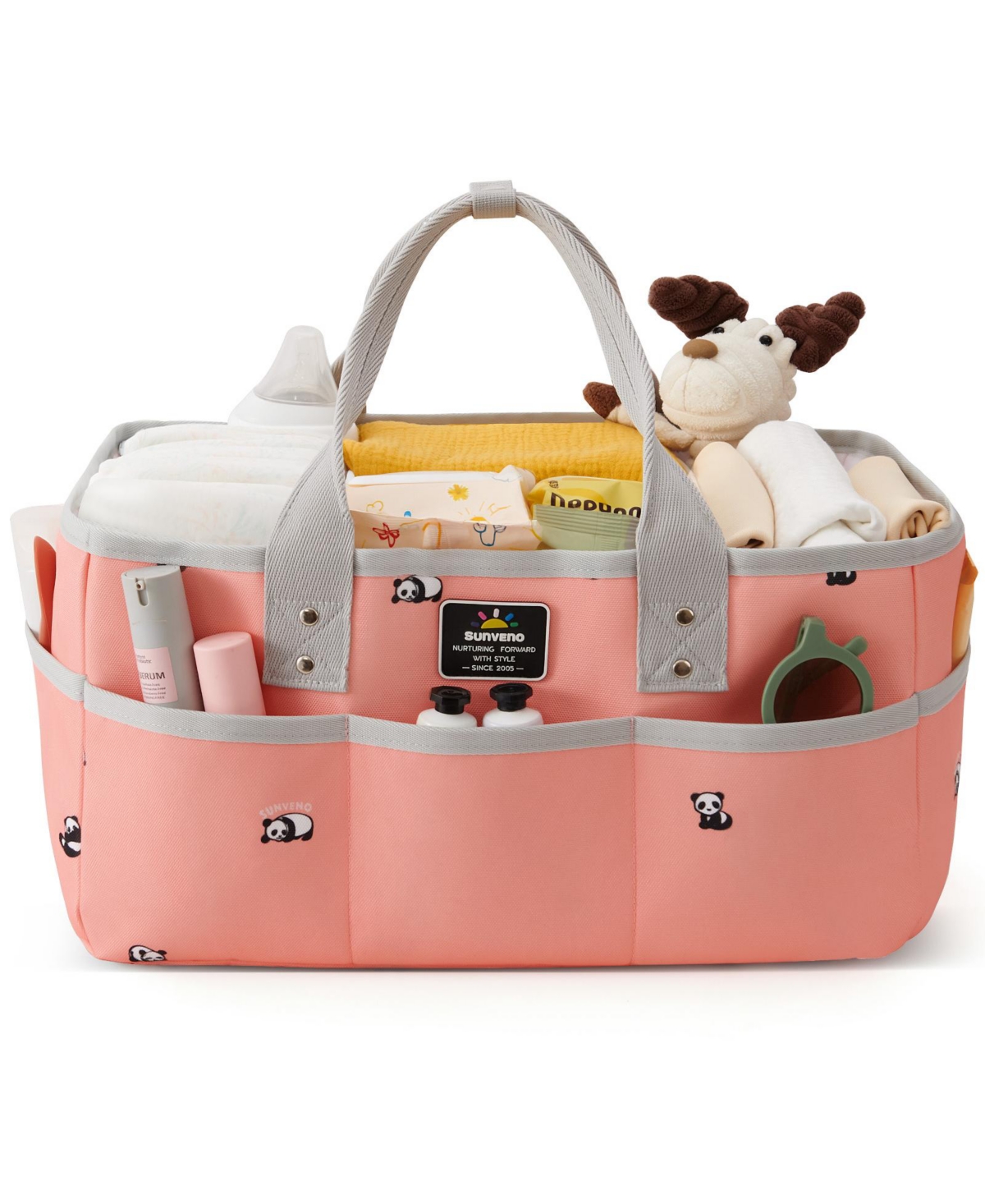 Click here for Sunveno Portable Diaper Caddy Organizer - Blush Pi... prices