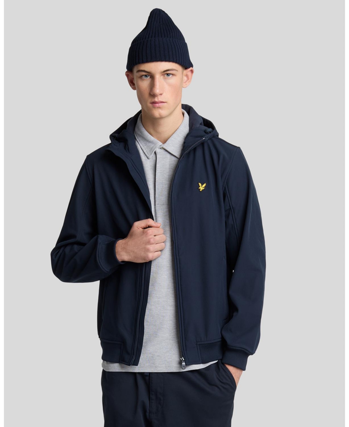 Click here for Lyle & Scott Mens Fleece Back Softshell Jacket - D... prices