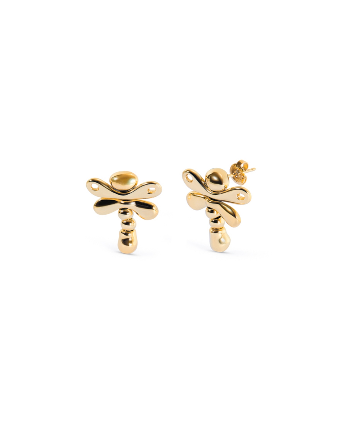 Click here for UNOde50 18K Gold Plated Metal Alloy Dragonfly Earr... prices