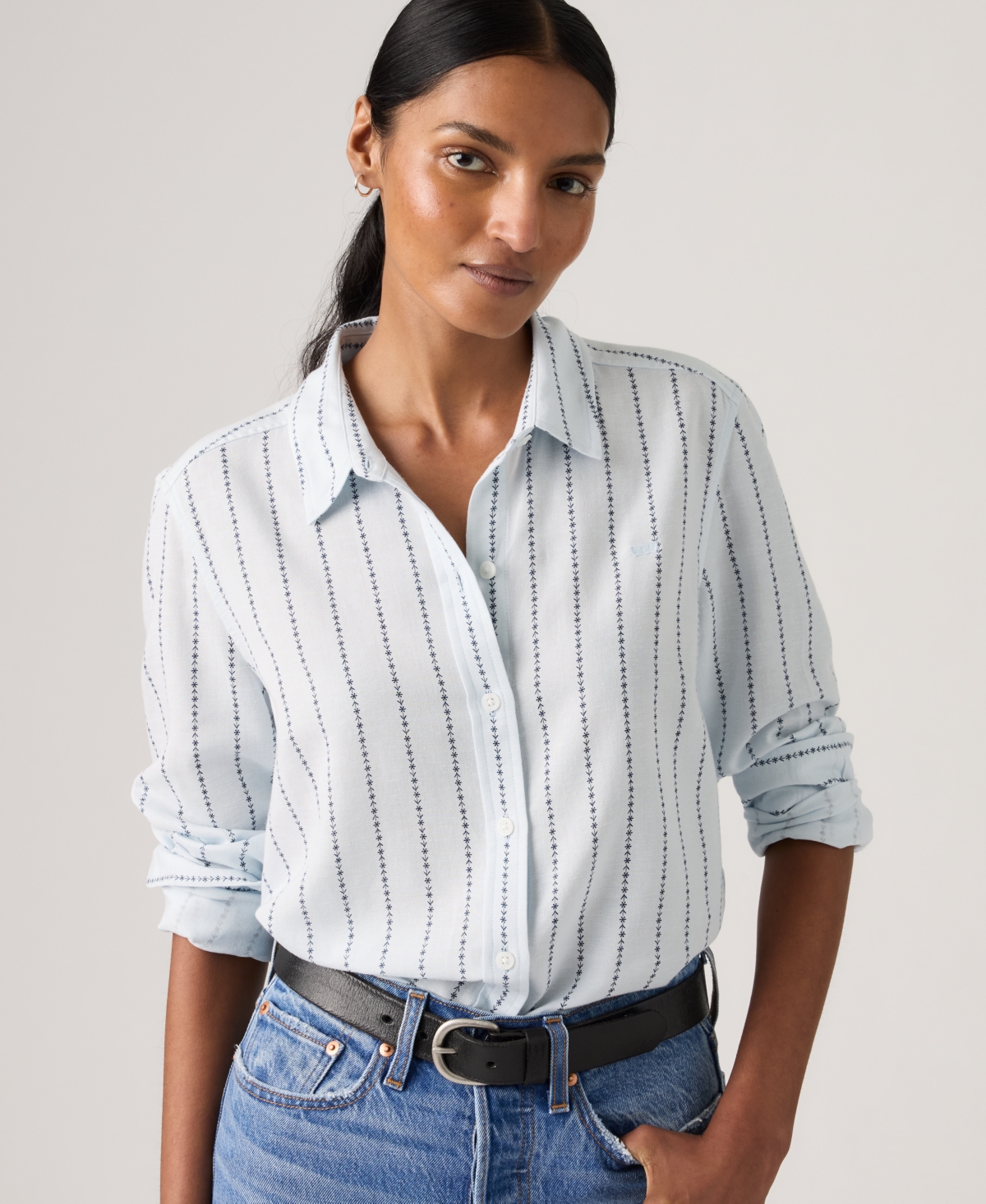 Click here for Levis Juniors Striped Point Collar Shirt - Daisy S... prices