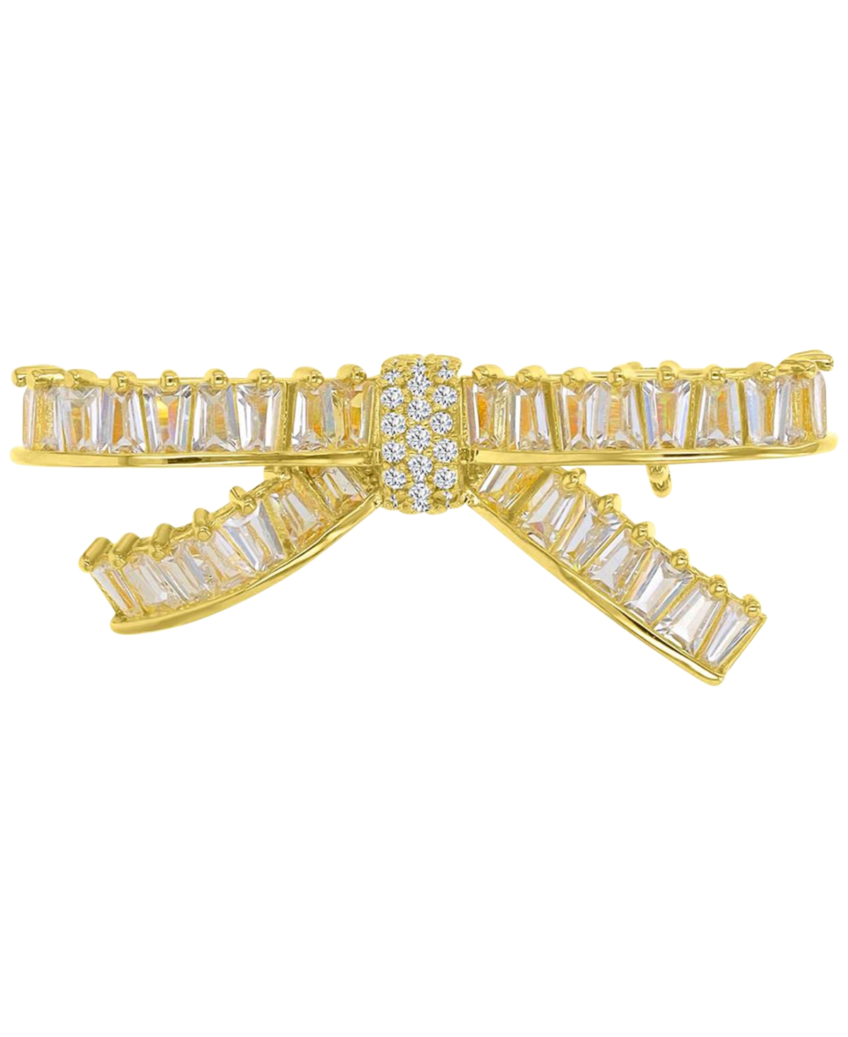 Click here for Macys Cubic Zirconia Bow Knot Pin Brooch - Gold prices