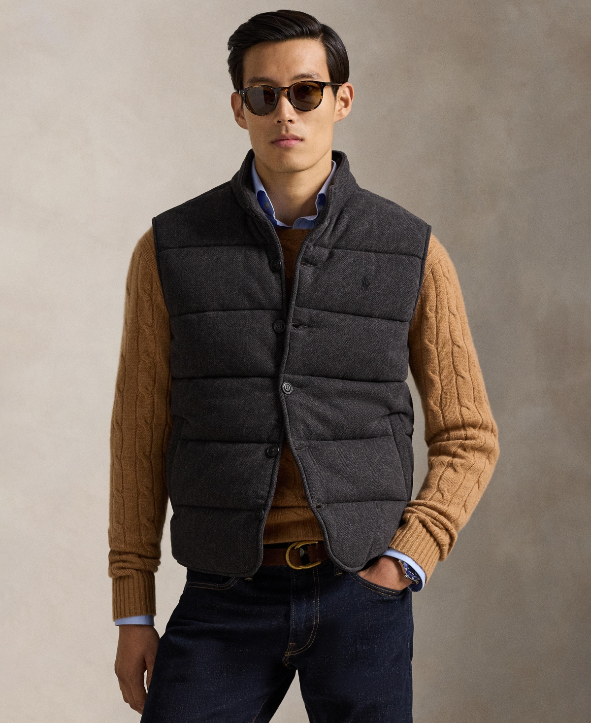 Click here for Polo Ralph Lauren Mens Herringbone Print Estate Mo... prices