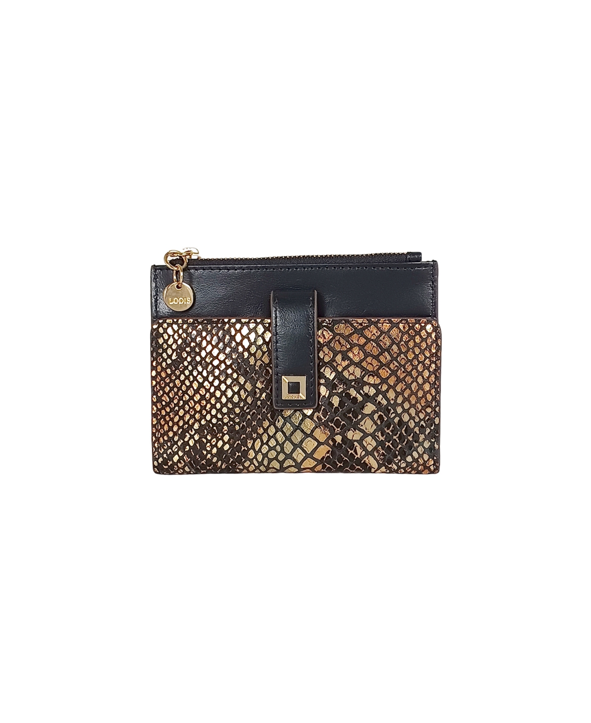 Click here for Lodis Myrrh Leather Bifold Wallet - Snake prices