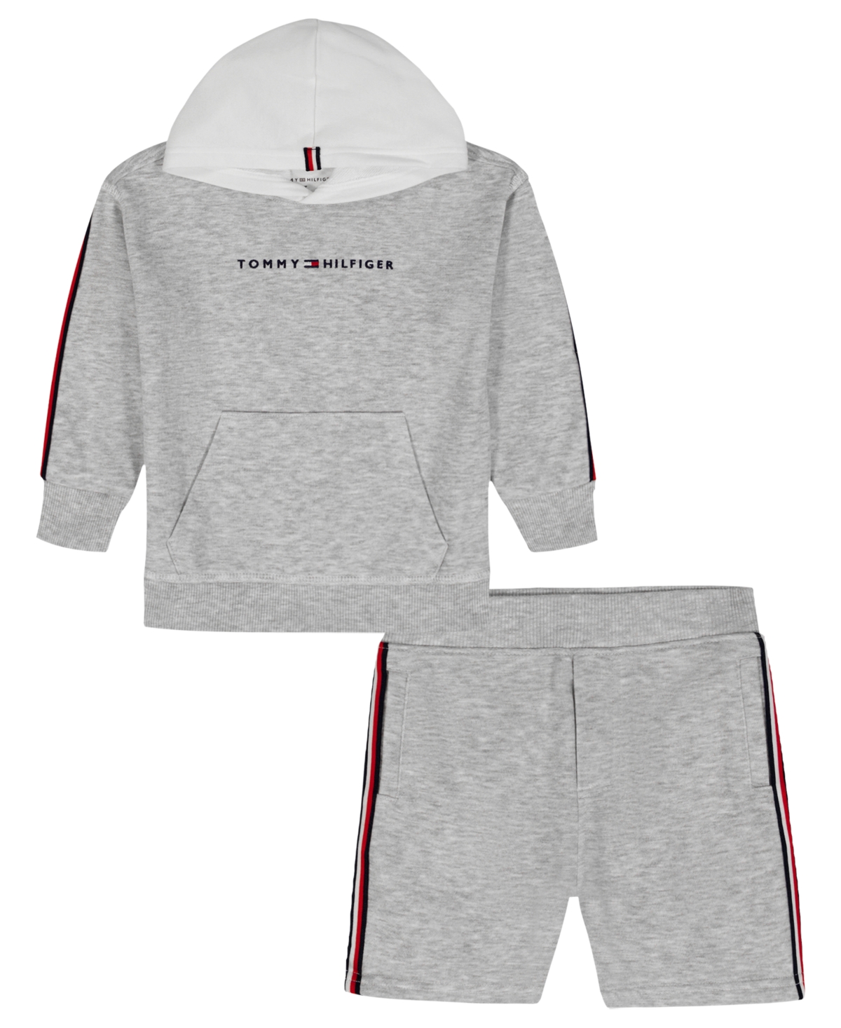 Click here for Tommy Hilfiger Boys 2T-7 Striped Detail Hoodie and... prices