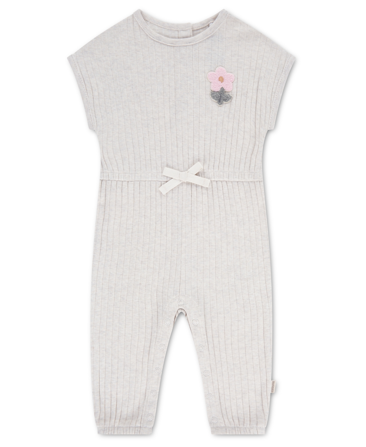 Click here for Huggies Baby Girls Round Neck Romper - Light Gray prices