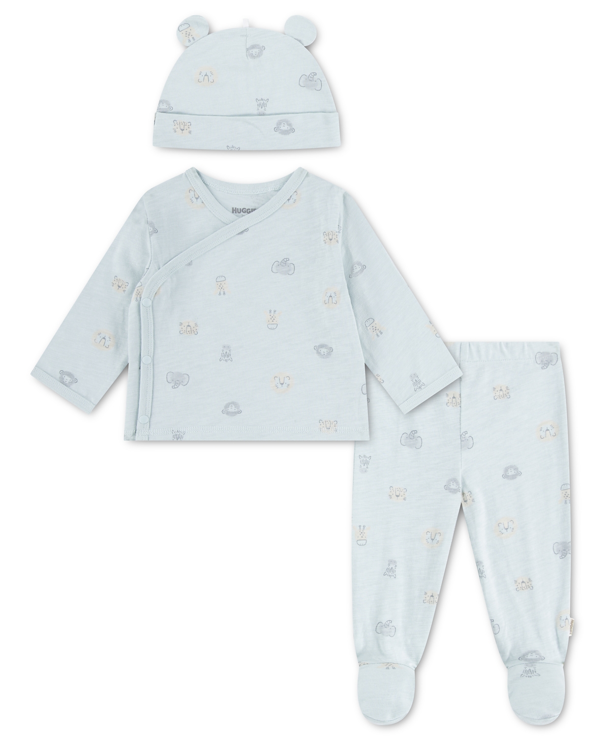Click here for Huggies Baby Boys Printed Top  Footed Pants and Ha... prices