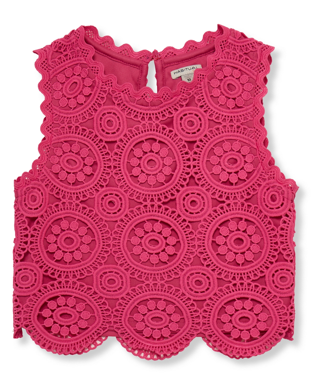 Click here for H by Habitual Girls 7-16 Crochet Round Neck Top -... prices