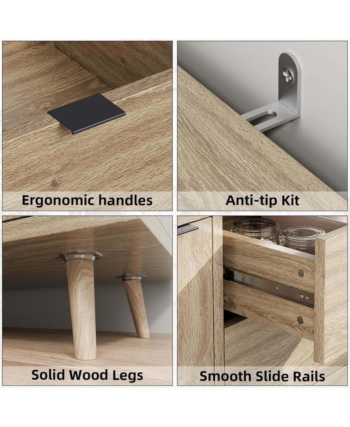 Click here for gaomon Wood Buffet Cabinet with Adjustable Shelves... prices