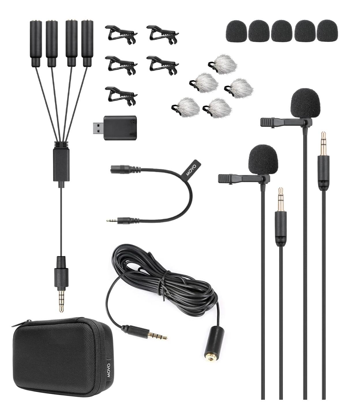 Click here for Movo VersaLav-V2 Lavalier Microphone Set for Smart... prices