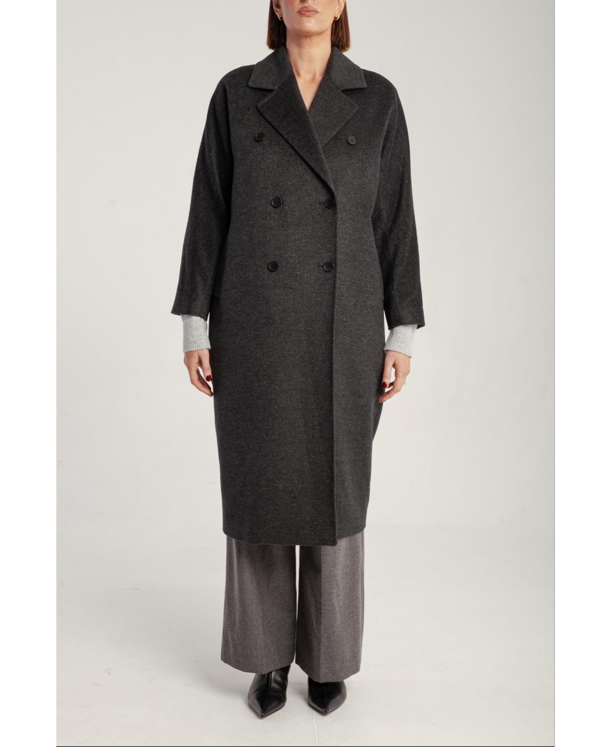 Click here for 1982 Womens Cashmere Double Breasted Long Coat - C... prices