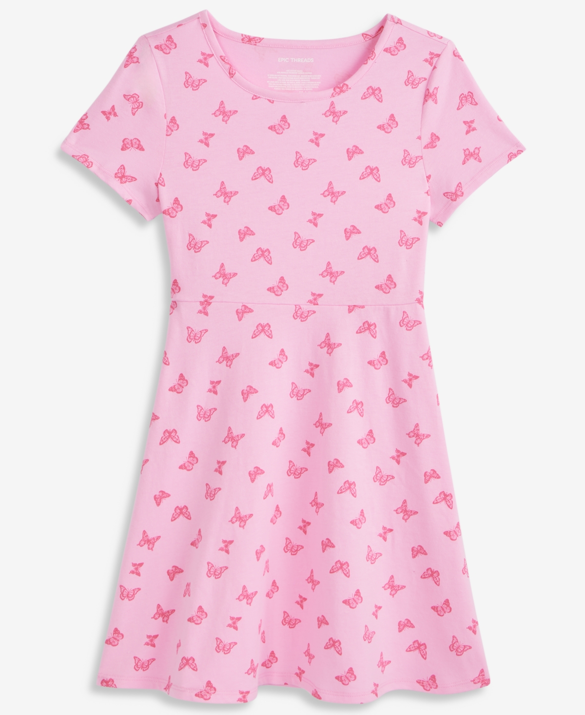 Click here for Epic Threads Girls Xs-xl Butterfly-Print Knit Dres... prices