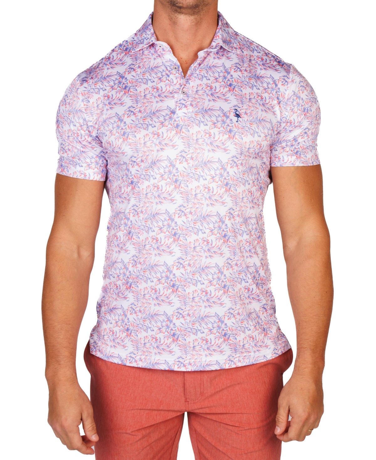 Click here for Tailorbyrd Mens Multicolor Hibiscus Performance Po... prices