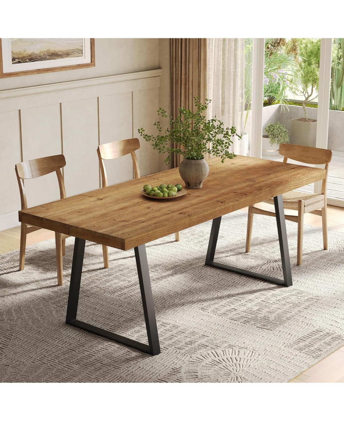 Click here for Tribesigns 63" Industrial Dining Table for 4&... prices