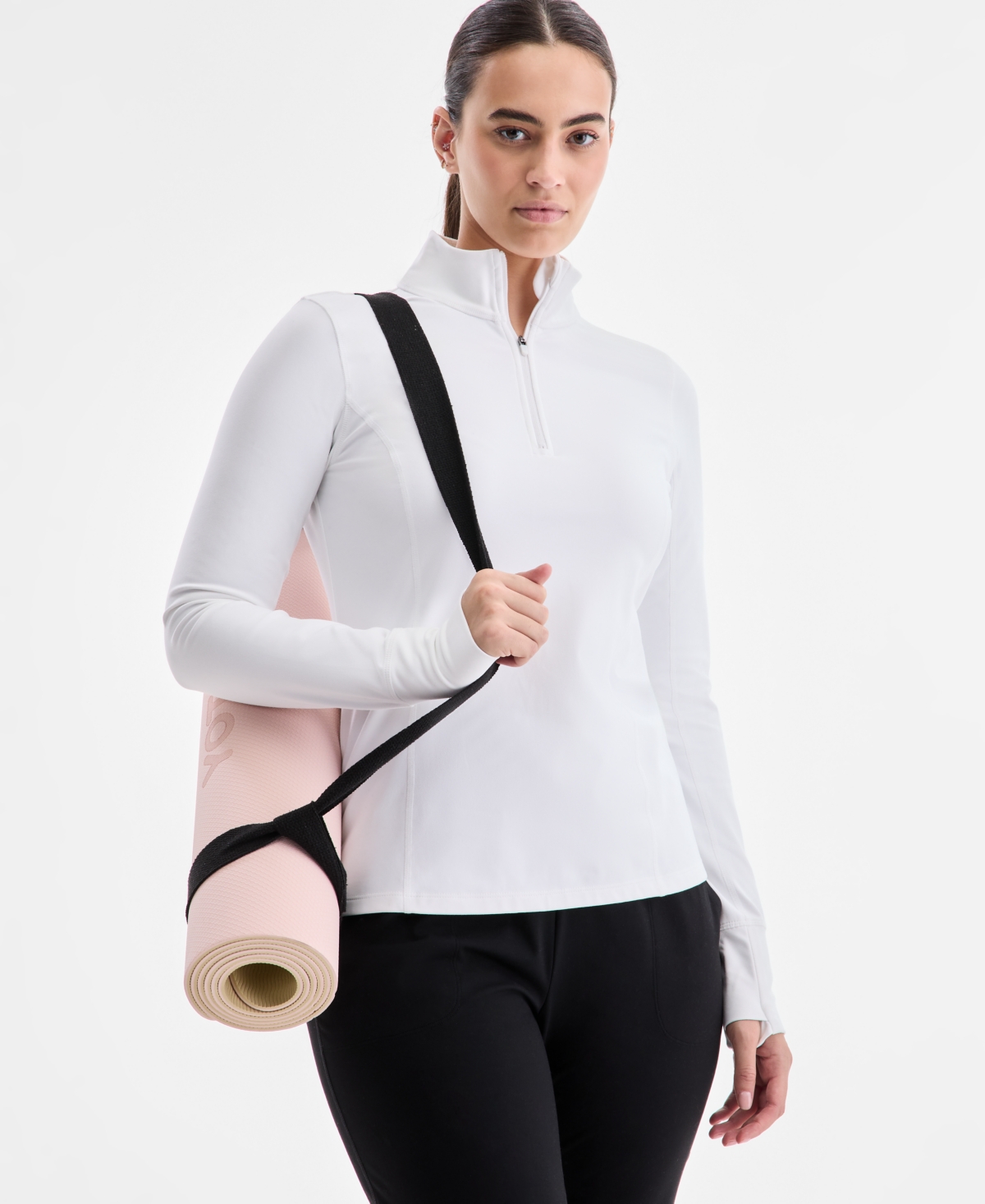 Click here for Id Ideology Womens Studio Quarter-Zip Pullover Top... prices