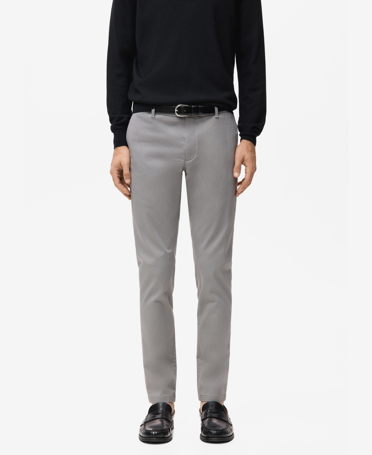 Click here for Mango Mens Barna Slim-Fit Twill Chino Pants - Ligh... prices