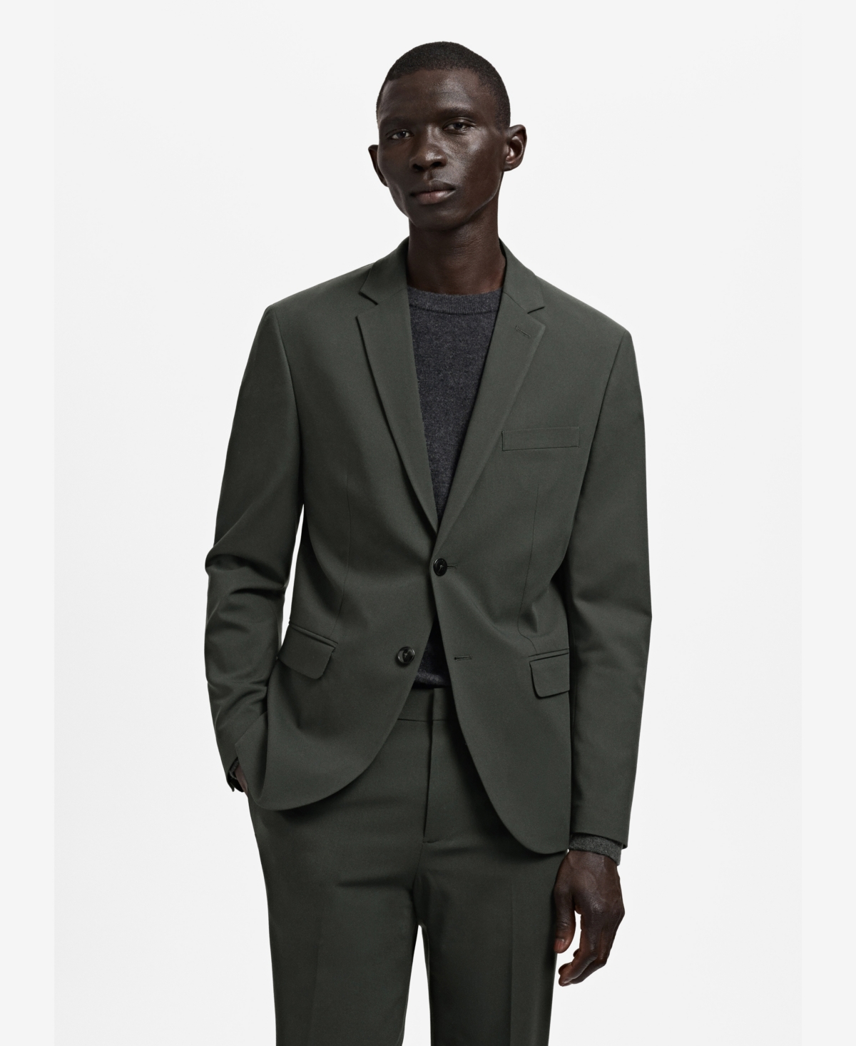 Click here for Mango Mens Stretch Fabric Super Slim-Fit Suit Jack... prices