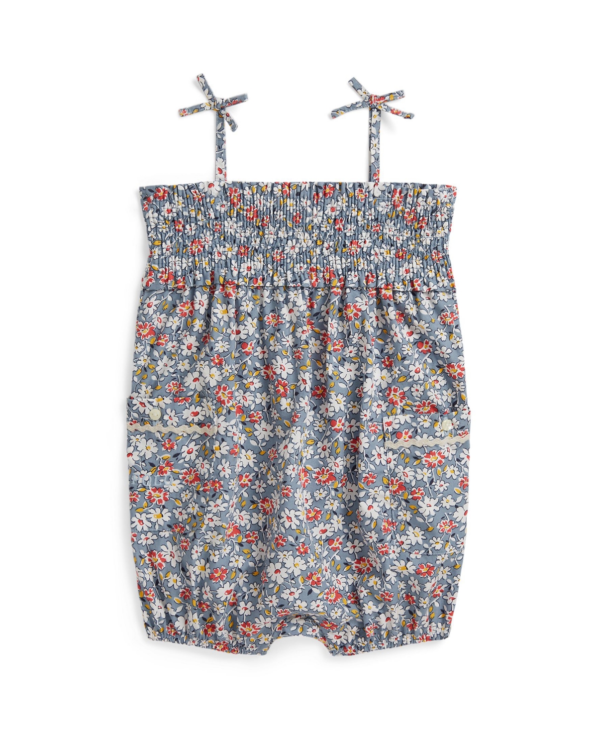 Click here for Polo Ralph Lauren Baby Girls Floral Smocked Straig... prices