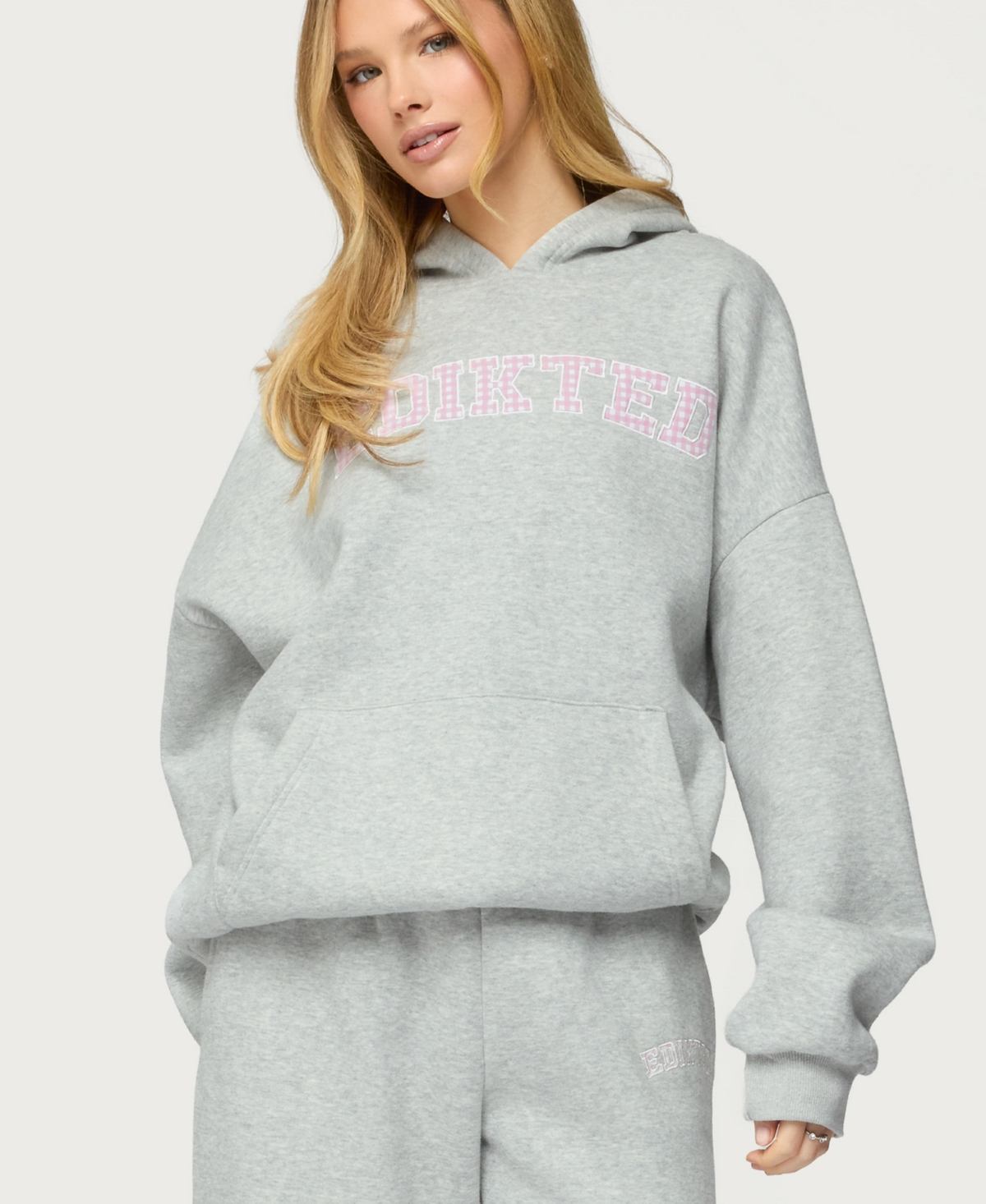Click here for Edikted Womens Lover Oversized Hoodie - Gray-melan... prices