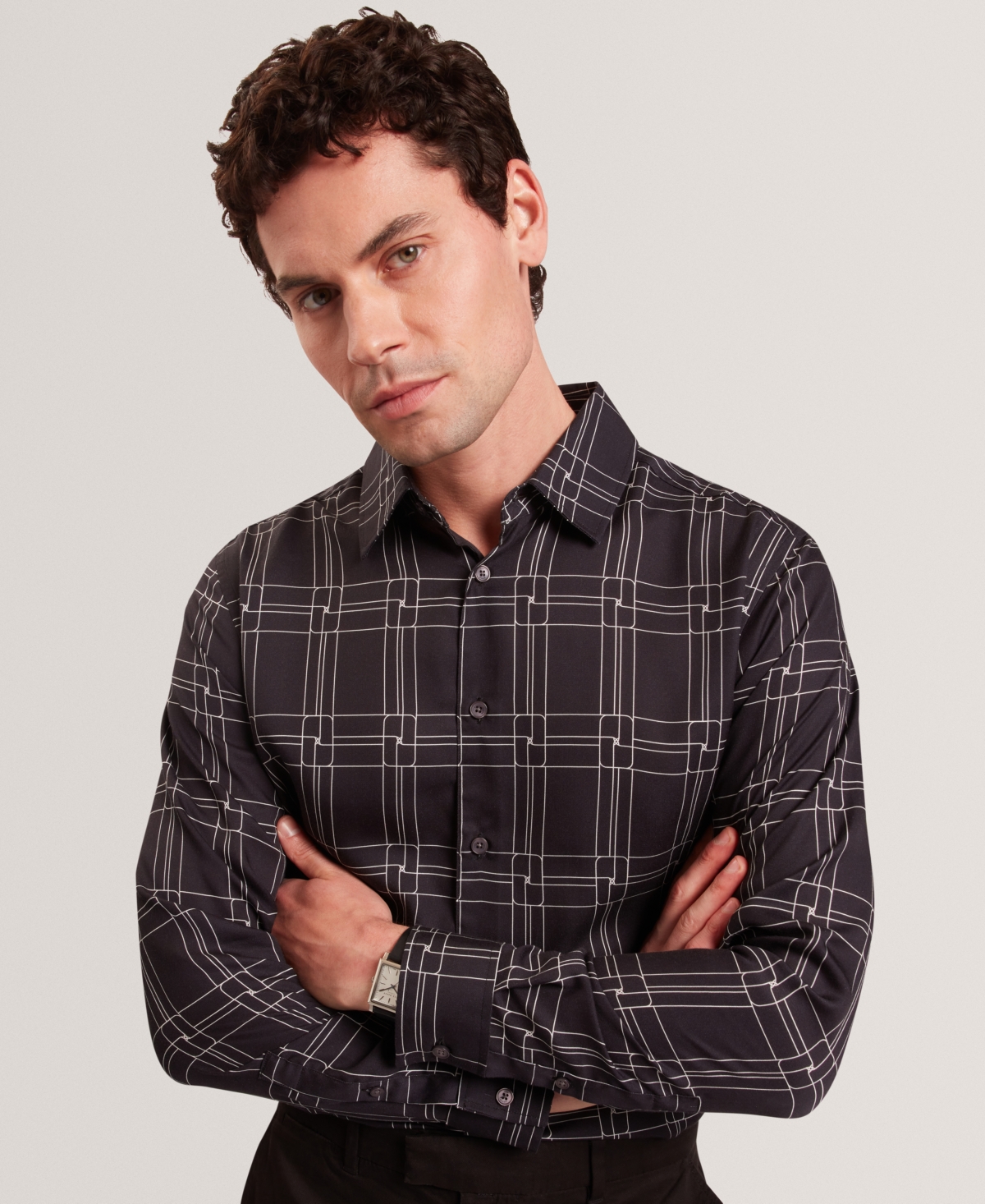 Click here for Ted Baker Mens Lirra Long-Sleeve Shirt - Black prices