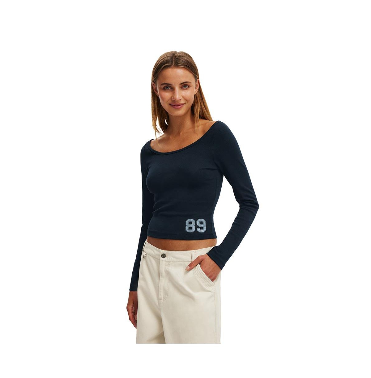 Click here for Cotton On Womens The Ls Off Shoulder Graphic Tee -... prices