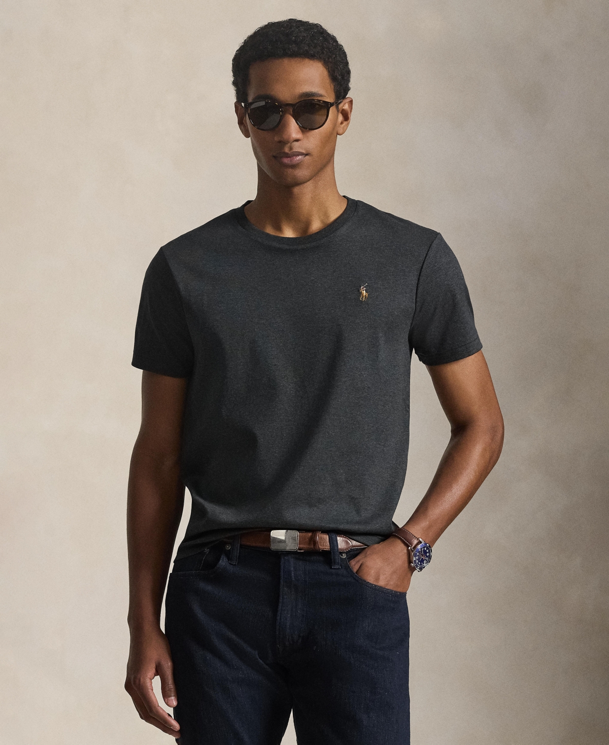 Click here for Polo Ralph Lauren Mens Soft Touch Slim-Fit T-Shirt... prices