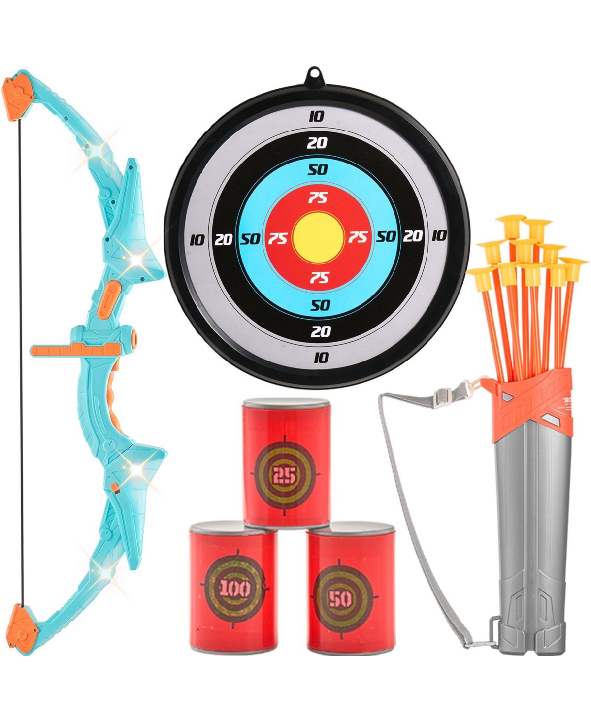 Click here for Slickblue Led Archery Set for Kids with 10 Suction... prices