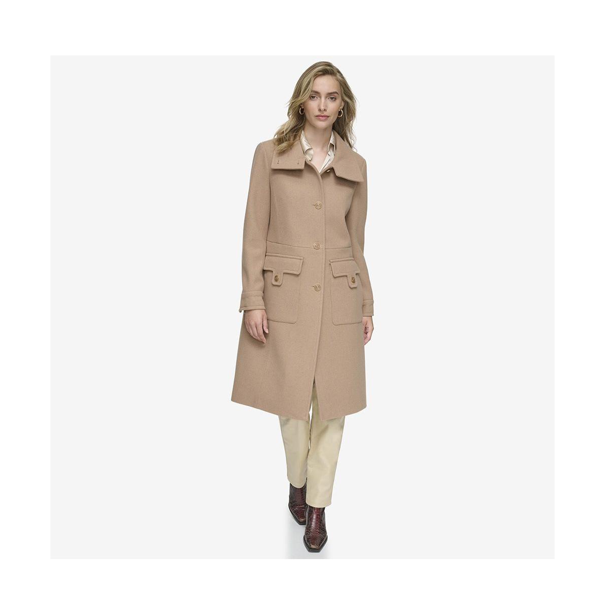 Click here for Andrew Marc Womens Almedia Sb Wool Twill Coat With... prices
