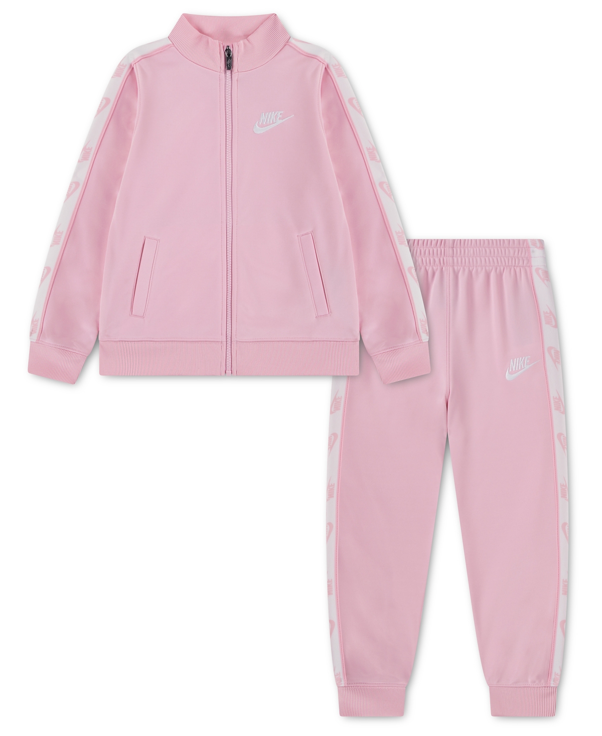 Click here for Nike Little Girls Logo-Taping Jacket & Pants  2 Pi... prices