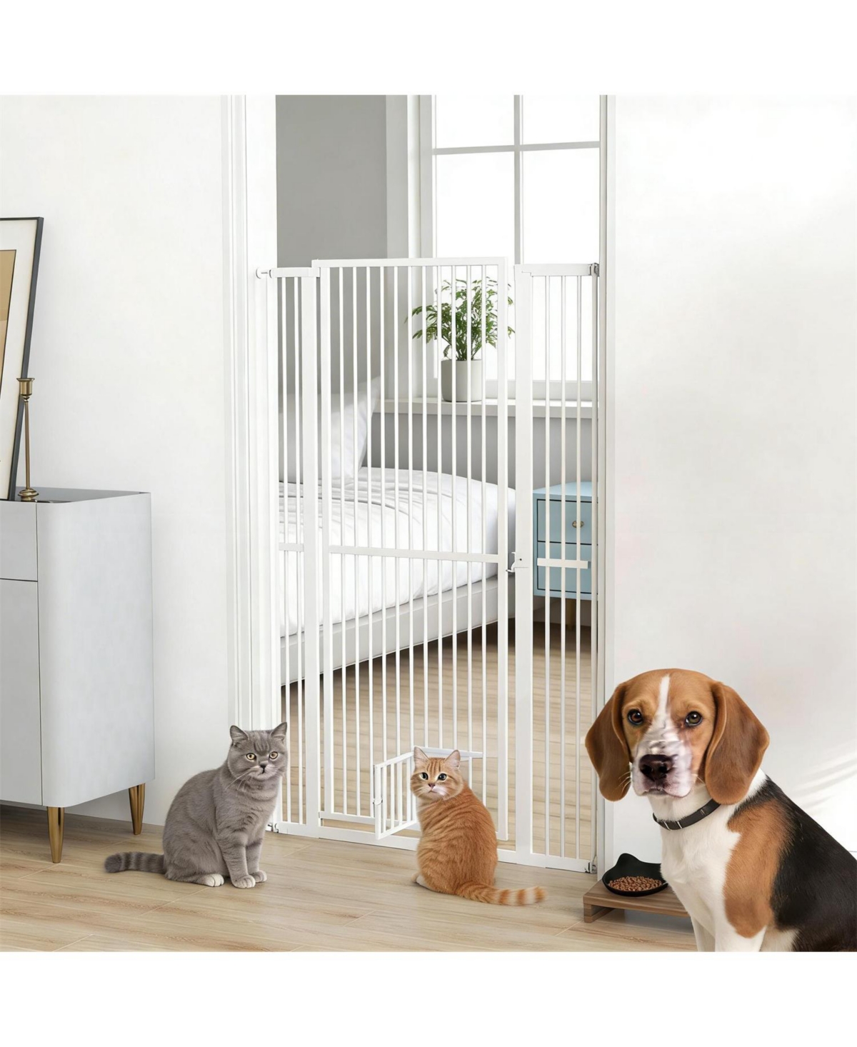 Click here for Aostirmotor Tall & Extra Wide Heavy Duty Pet Gate... prices