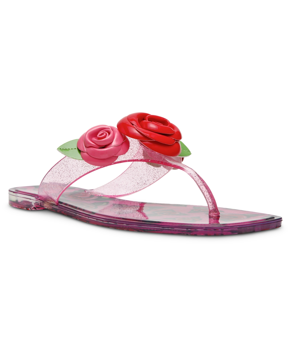 Click here for Betsey Johnson Womens Trenten Rose Jelly Square To... prices